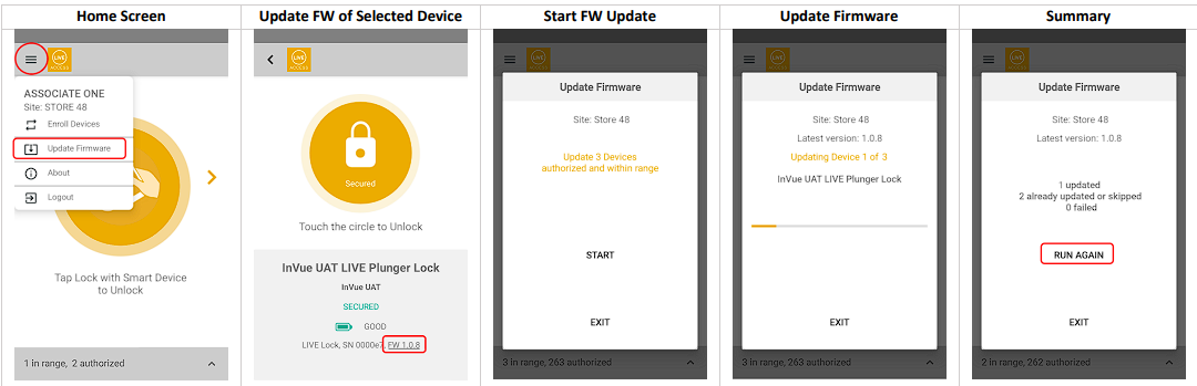 LIVE Locks | Update Firmware – InVue Help Center